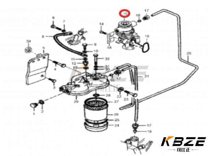 AFTERMARKET MASSEY FERGUSON 836666344 FUEL LIFT PUMP FOR TRACTOR