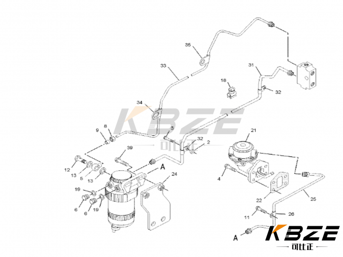 KBZE ENGINE PARTS LIFT PUMP 2641A070 FOR MASSEY FERGUSON TRACTOR FITS ...
