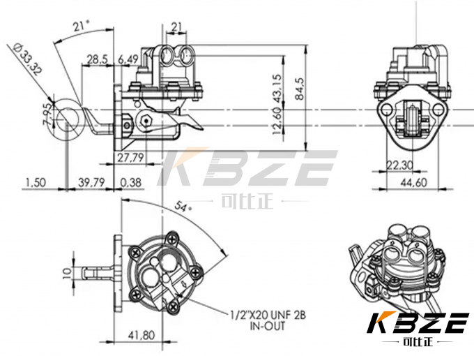 KBZE BRAND FUEL LIFT PUMP ULPK0006 2641A063 REPLACEMENT FOR PERKINS ...